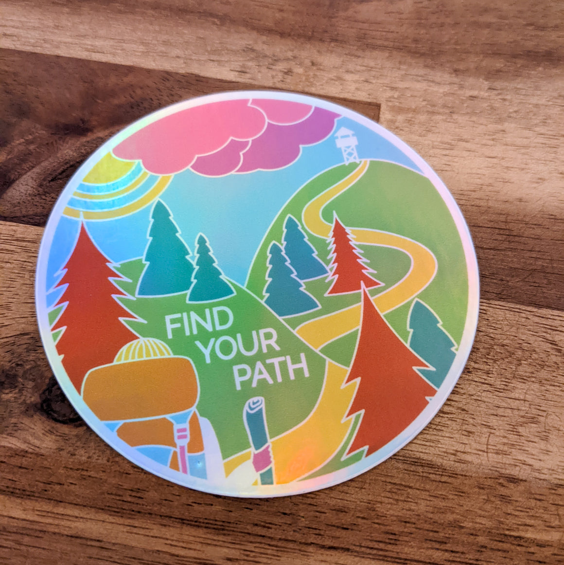 Find Your Path sticker (rainbow / subtle LGBTQIA+ pride) | Cunning ...