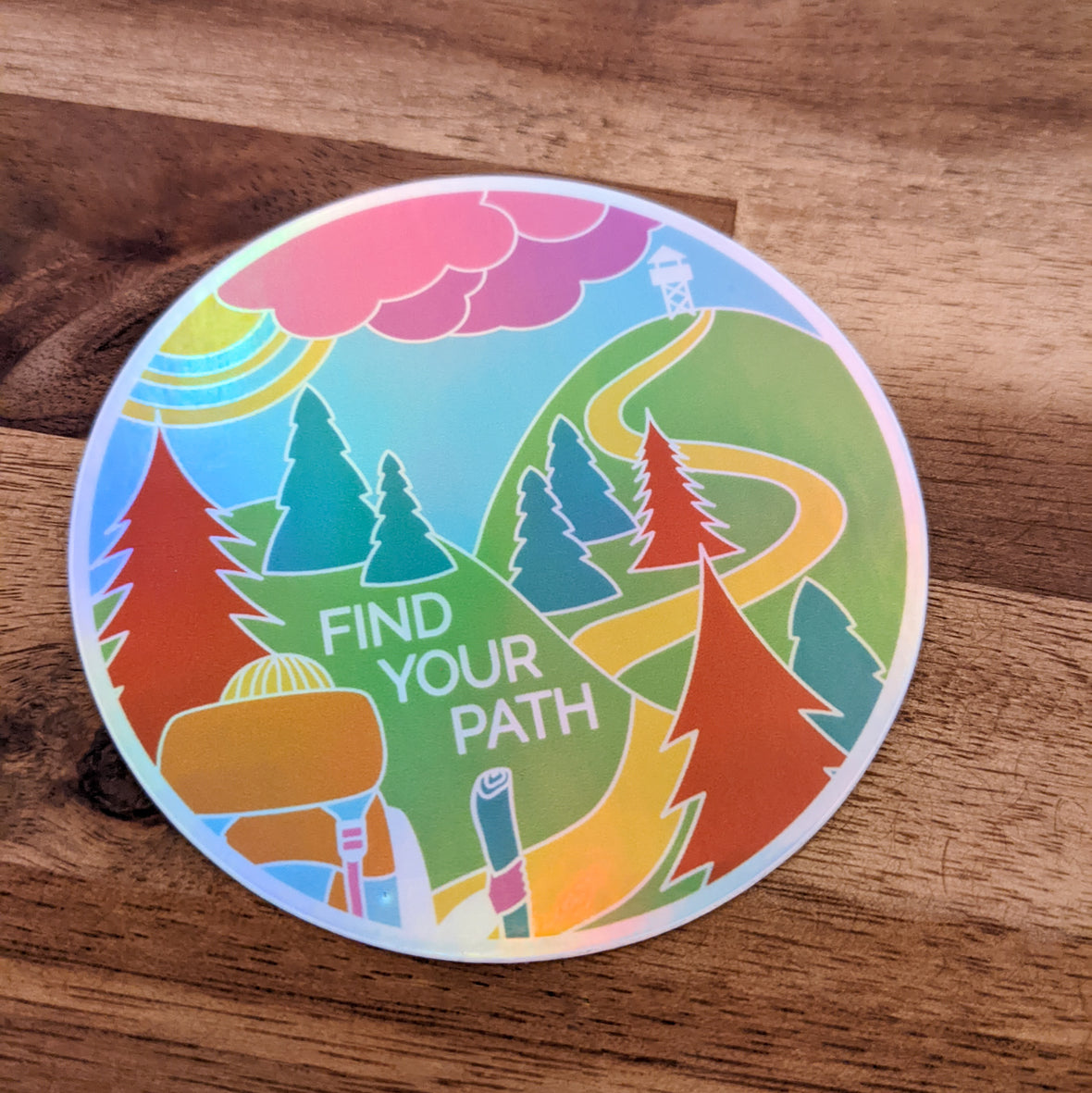 Find Your Path sticker (rainbow / subtle LGBTQIA+ pride) | Cunning ...