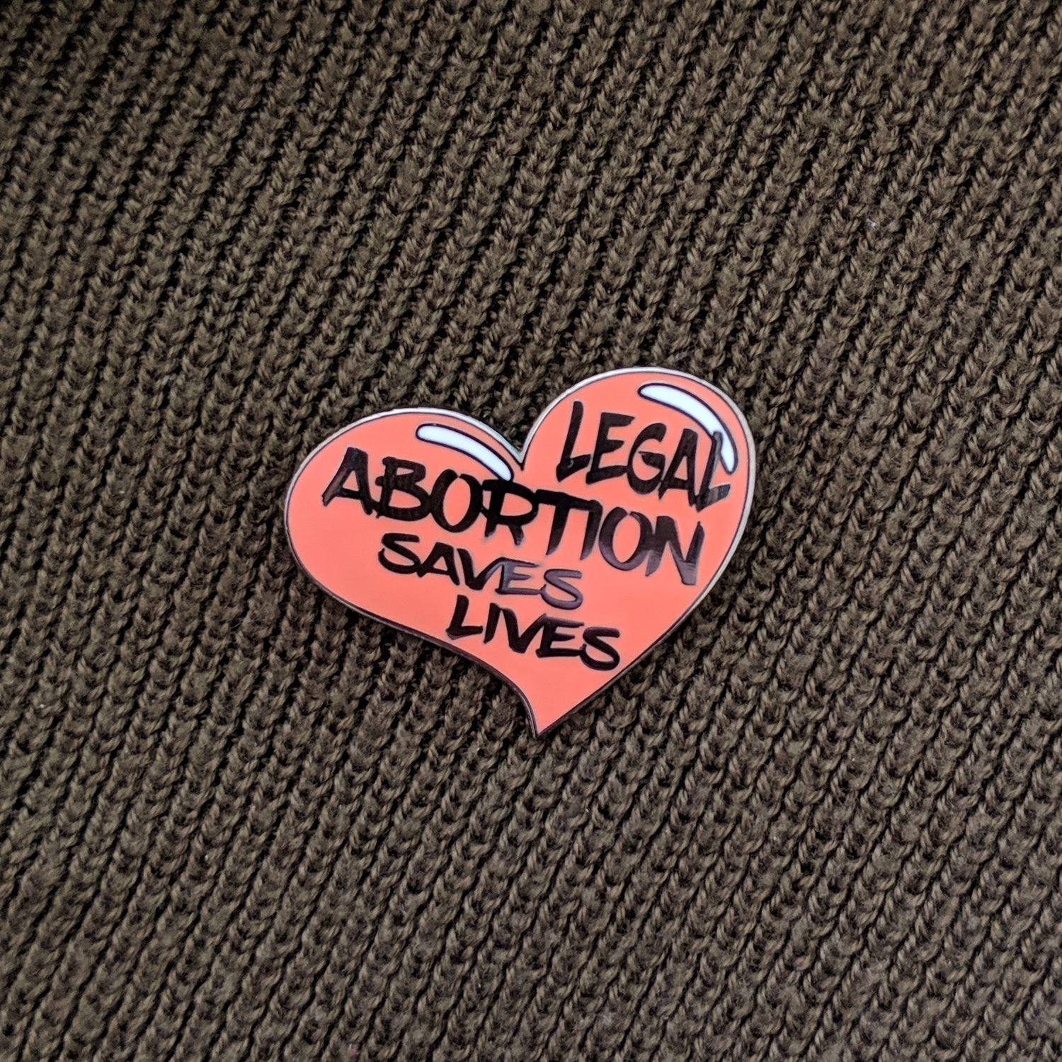 Legal Abortion hard enamel pin benefiting abortion funds – Cunning ...